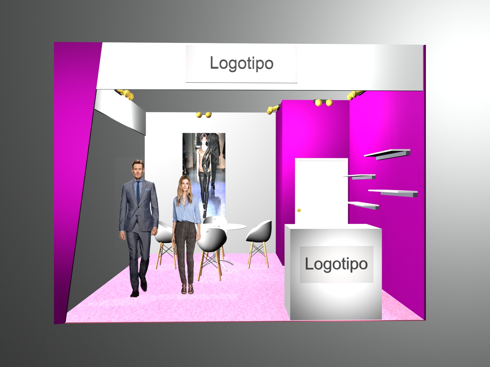 Montaje de stand, ferias y exposiciones. Estructura modular.